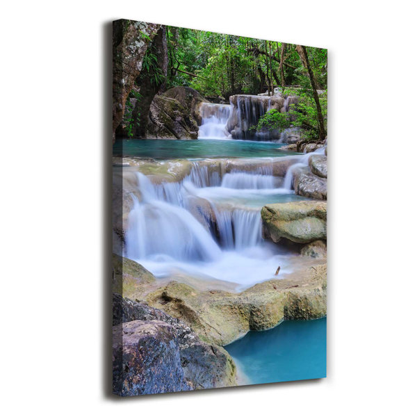 Union Rustic Wasserfall Thailand - Kunstdrucke auf Leinwand | Wayfair.de